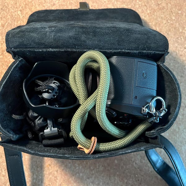 Personalized Leather Camera Shoulder Bag With Adjustable Strap, Custom ...