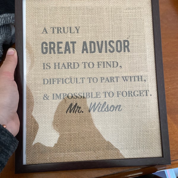 Advisor Custom Print - Academic Advisor Gift - Etsy