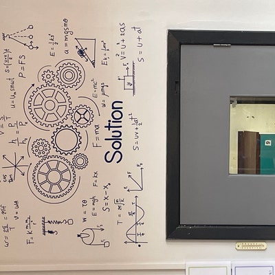 Graffiti Doodle Science Physics Wall Stickers Wall Art for School Wall ...