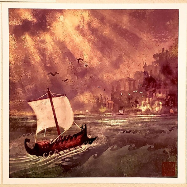 Art Print | Nereus and the Sea Gods | Greek Mythology Decor | Ancient ...