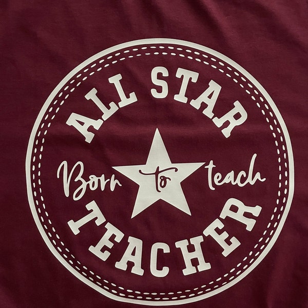 Allstar Teacher, All Star Svg,born to Teach Svg,teacher Life Svg ...