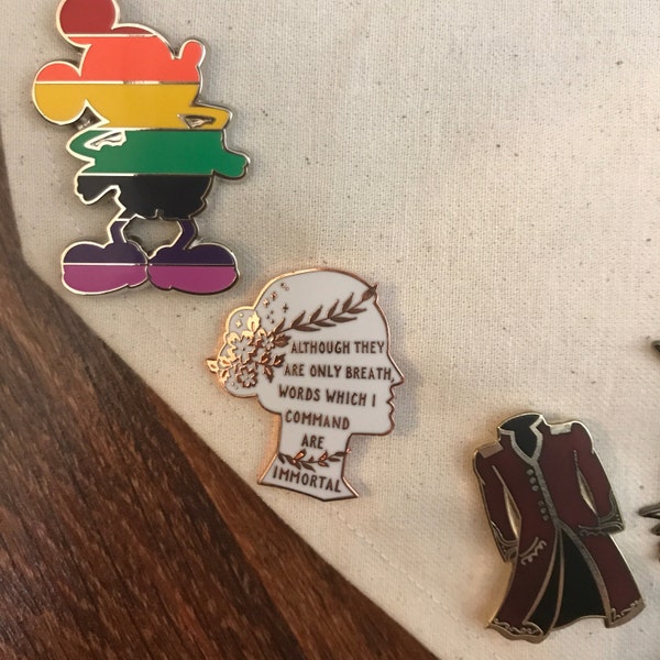 Sappho Enamel Pin - Women Poets Pin Collection -book Lover - Feminist ...