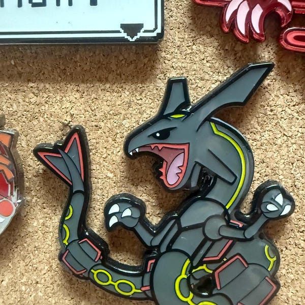 Rayquaza Pokemon Enamel Pin, Lapel Pin, Hat Pin - Etsy