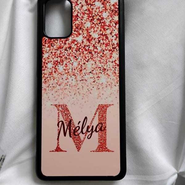 PERSONALISED Phone Case Initials Name Gel Marbled Cover for Apple ...