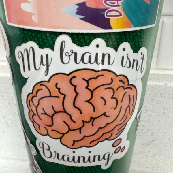 My Brain Sticker - Silly Quote - Waterproof and Weatherproof - Etsy
