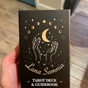 Luna Somnia Tarot Deck With Guidebook & Box 78 Cards Full Deck Moon Dreams Starry Magic ...