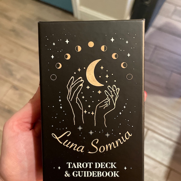 Luna Somnia Tarot Deck With Guidebook & Box - 78 Cards Full Deck - Moon ...