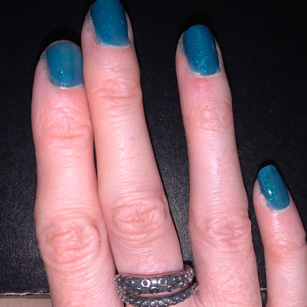 The Message - Celadon Blue Jelly Shimmer Nail Polish - Etsy
