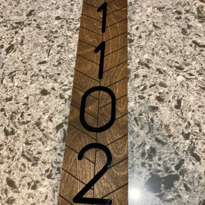 House Numbers, Address Sign, Vertical Outside Sign, Custom Address ...