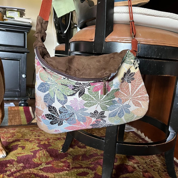 Rose Boho Backpack Women Convertible Bag, Floral Corduroy Bag ...