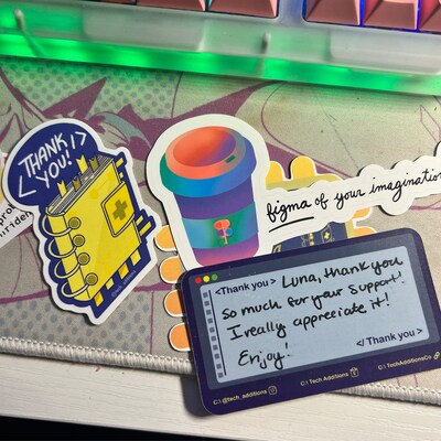 Full Stack Developer Holographic Sticker Computer Geeky Gifts Computer Science Decal Web ...