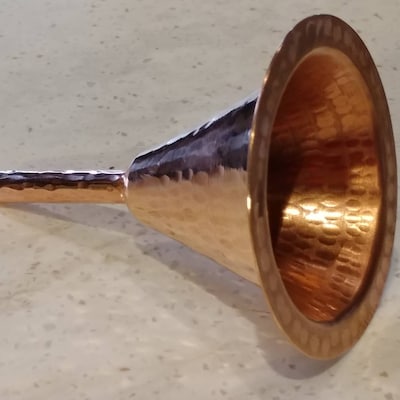Handcrafted Pure Hammered Copper Funnel - Etsy