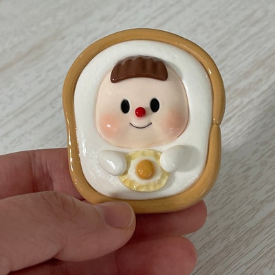 Colorful Marshmallow Baby Light Polymer Clay Charm, Handmade Keychain ...