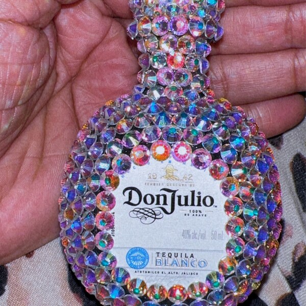 Patron Silver Tequila Mini 50ml Empty Custom Liquor Bling Bottle - Etsy