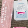 The Anti-social Book Club Bookmark Feminist Bookmark Bookmark Ticket ...
