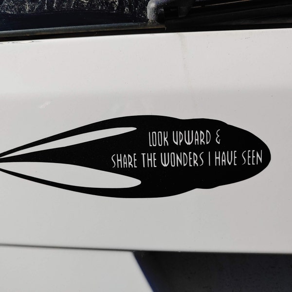 Farscape Moya Vinyl Decal | John Crichton Quote | Spaceship Silhouette ...