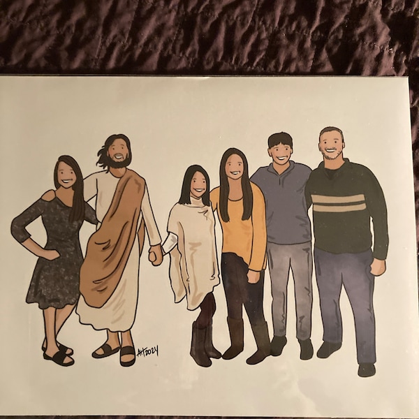 Custom Memorial Portrait | Jesus Memorial | Loss Portrait | Memorial ...