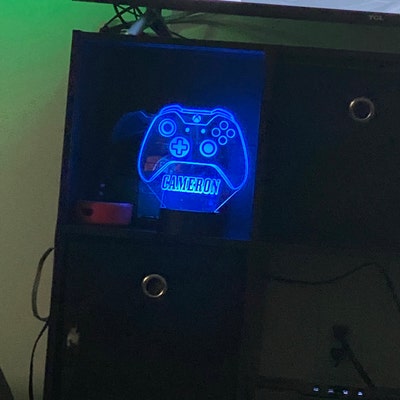 Game Controller Night Light, Personalized Free, LED Night Lamp, With ...