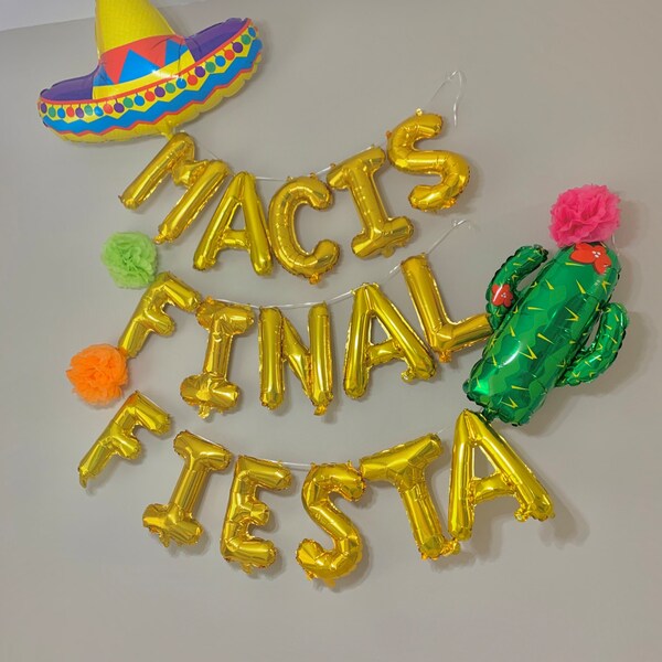Final Fiesta Balloons Final Fiesta Bachelorette Party Decor ...