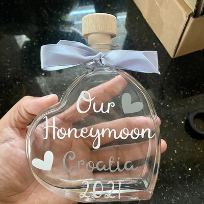 Personalised Honeymoon Destination Sand Keepsake Bottle Jar - Etsy