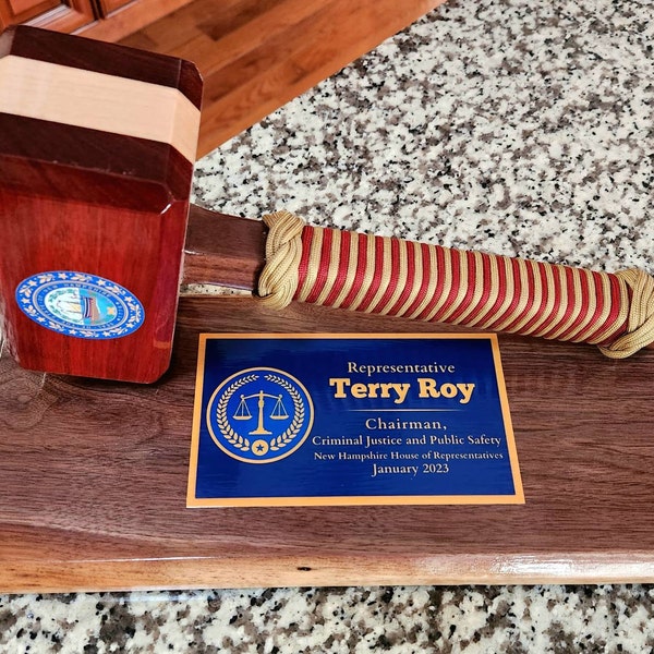 Custom Motorcycle Club Gavel, Thor Hammer, Display Piece - Etsy