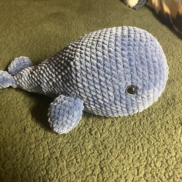 Chunky Whale Plush Amigurumi Stuffed Animal Crochet Sea Creature - Etsy
