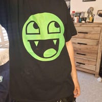 Epic Face Vampire T-shirt, Y2K Streetwear, Emo Shirt, Goth Shirt, Scene ...