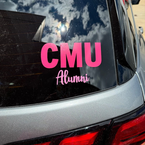 CMU Alumni Vinyl Decal - Etsy