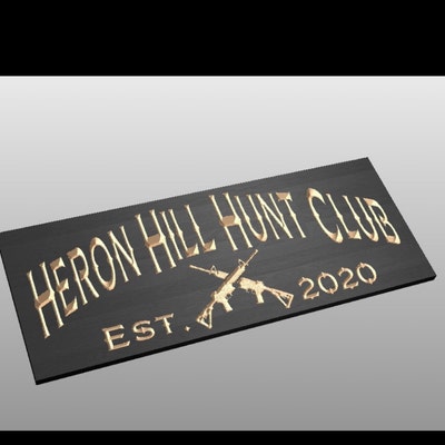 Gunsmith Room Sign Carved Wooden Sign Gifts for Hunters Man Cave Sign ...
