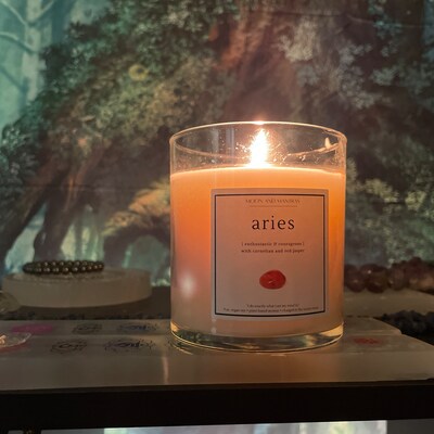 Angel Numbers Candle With Crystals, Soy Wax, and Essential Oils 1111 ...