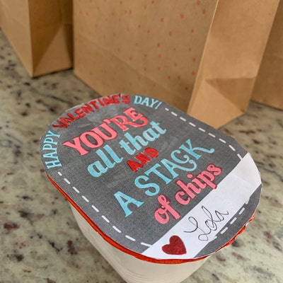 INSTANT DOWNLOAD Printable Chips Pringles Valentines You're All That ...