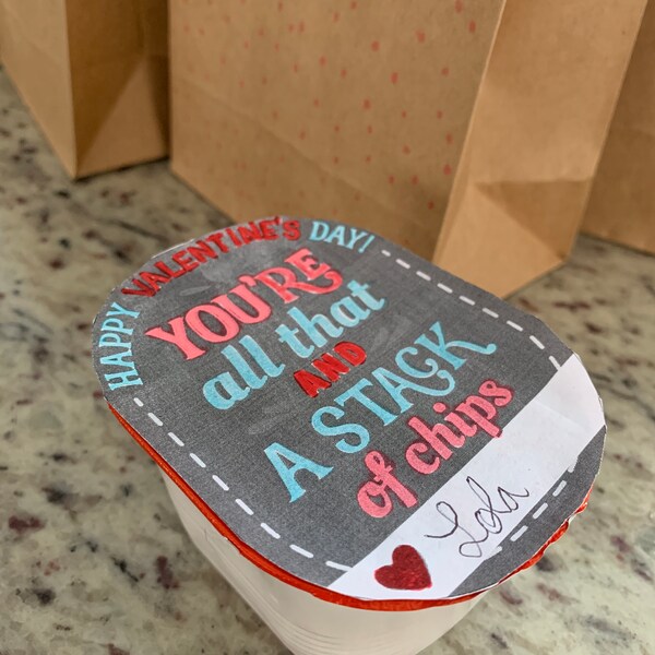 INSTANT DOWNLOAD Printable Chips Pringles Valentines You're All That ...