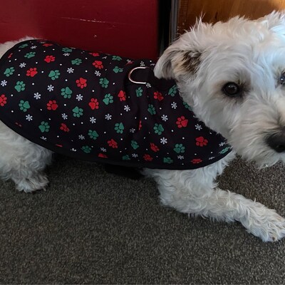 Racing Checkered Flag Fleece Dog Harness Coat - Etsy