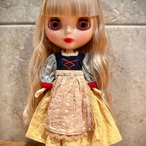 Blythe Three Piece Set, Blythe Snow White Dress, Blythe Blue Dress, Neo ...