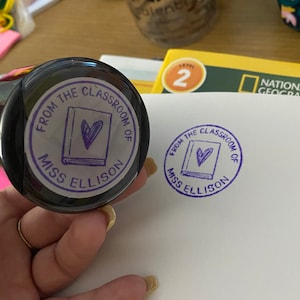 Library of Stamp Classroom of Books Stamper Teacher Gift Graduation ...