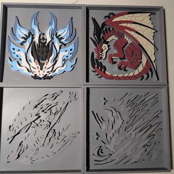 Monster Hunter Tile - Valstrax - 3D Printable Model File - Etsy