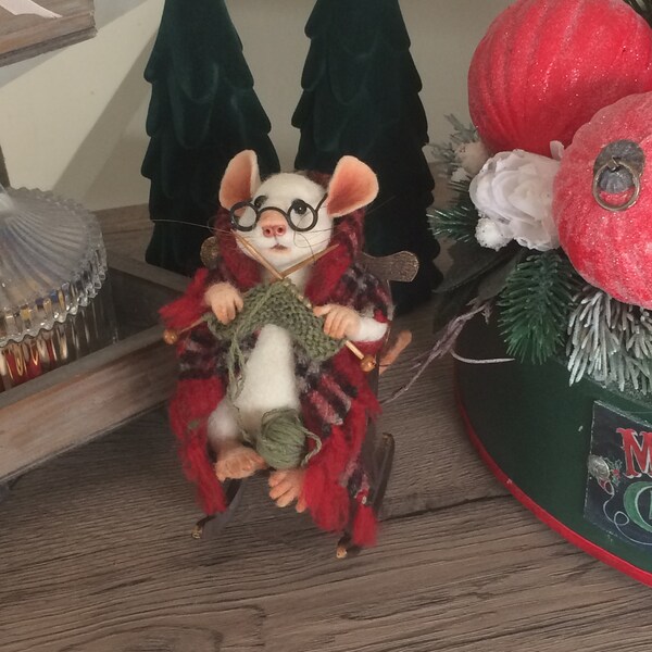 Amazing Mouse Cute Birthday Present, Needle Felted Mouse, Felted Mouse ...