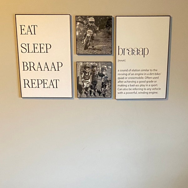 Braap Motocross Wall Art, Ideal Gift for a Motocross Fan, Lovers of ...