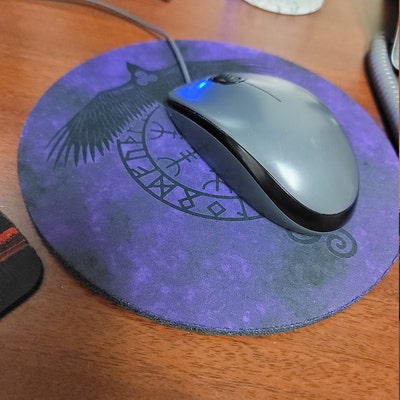 Valhalla Valknut Round Computer Mouse Pad Viking Symbol - Etsy