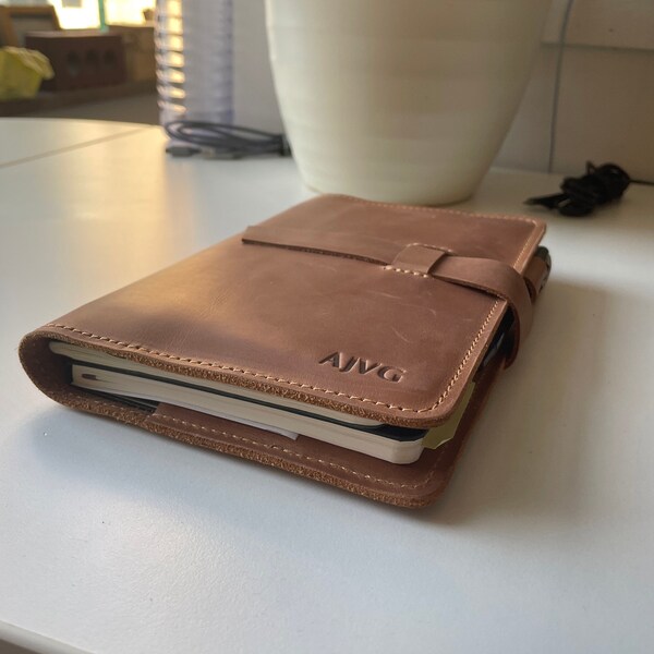 Personalized Leather Journal, Refillable Notebook Cover, Traveler's ...