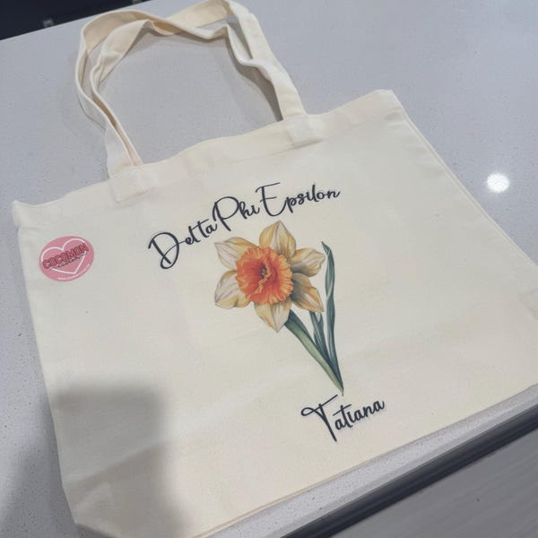 Custom Name College Tote Bag Custom University Gift Graduation Bag for ...