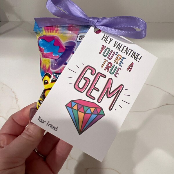 PRINTABLE Valentine Card, Gummy Worm Valentine Card, Printable ...