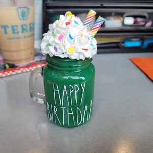 Happy Birthday Faux Cupcake Happy Birthday Sign Fake - Etsy