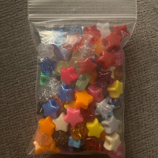 Random All Star Beads, Kid Crafts, DIY, Star, Beads - Etsy