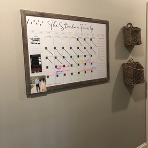 Personalized Dry Erase Wall Calendar With Custom to Do List and Notes ...