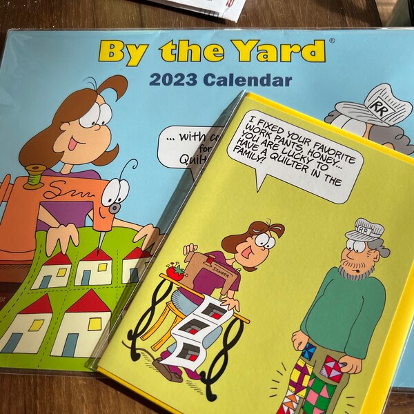 Whole 9 Yards, Anniversary Card, by the Yard® Comics, Quilt Card ...