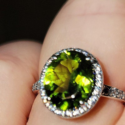 Ruby Ring/ Sterling Silver/ 20ct Big Huge Square Cut Simulated Red Gem ...