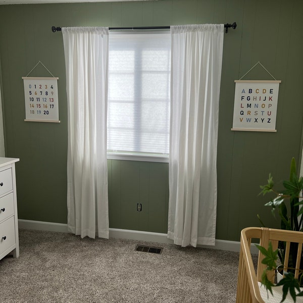 ABC Sign | Alphabet Canvas | Fabric Wall Hanging | Kids Room Decor ...