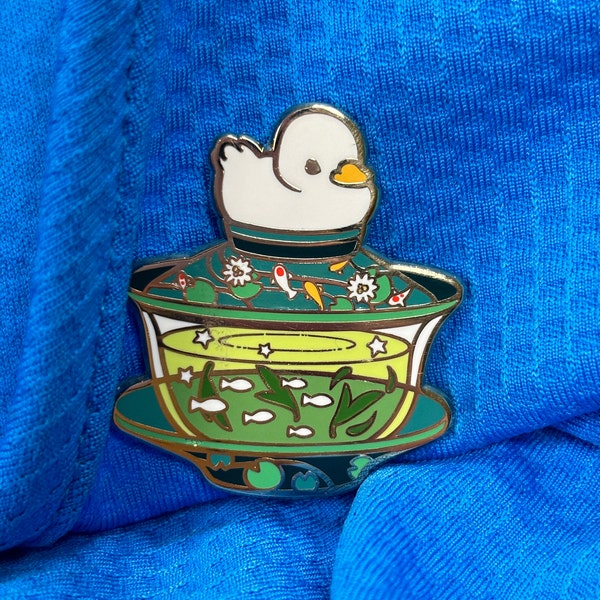 Enamel Pin - Gaiwan Duck - Etsy