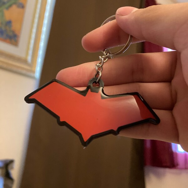 Red Hood Logo / Emblem Keychain From the Comics Character - Etsy